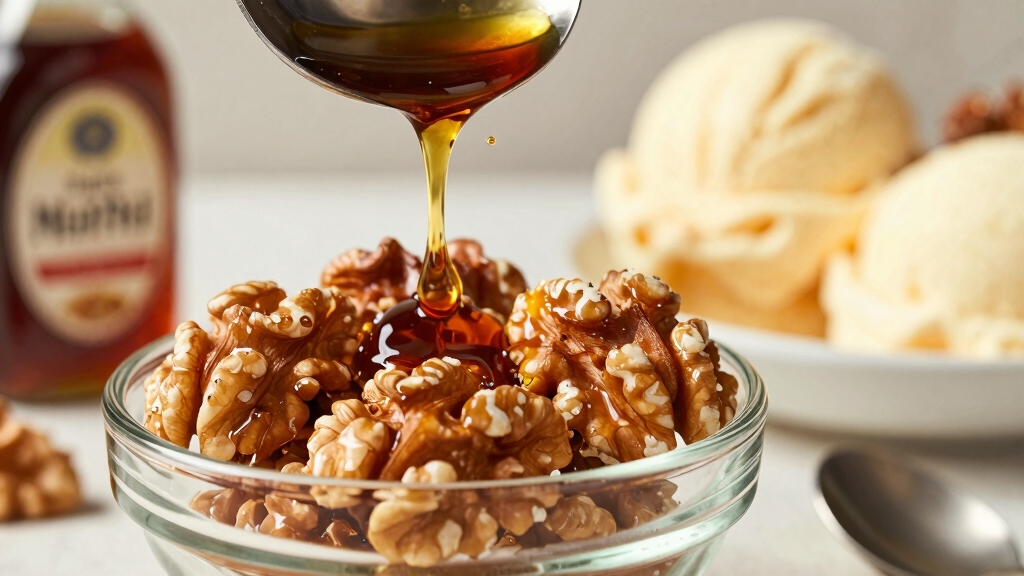 How to Make Wet Walnuts for Ice Cream with Crispy, Chewy Topping?